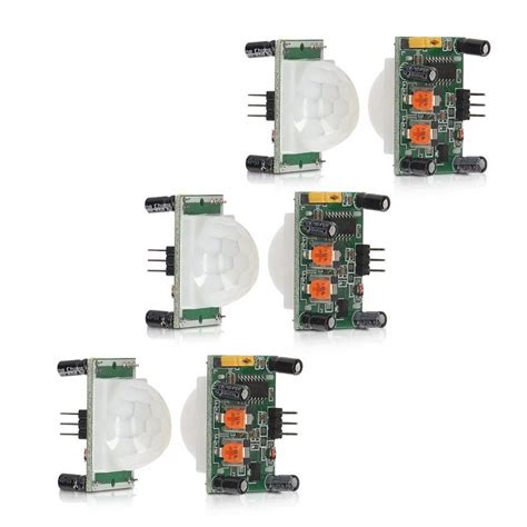 kwmobile adapter 3x pir motion sensor bewegungssensor hc sr501 mit digitalem ausgang sensor