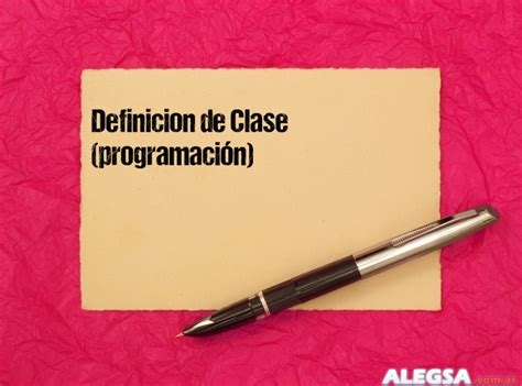 Definición De Clase Programación