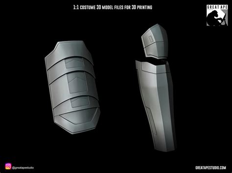 Female Sci Fi Assassin Armor Set Models For 3d Printing Stl File Dow
