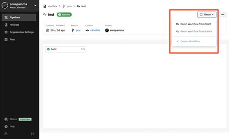 how to rerun a workflow circleci support center