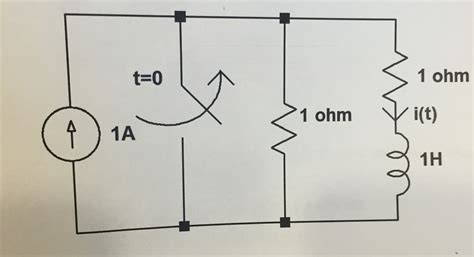 Solved The Switch Is Opened At T After Having Been Closed Chegg Com