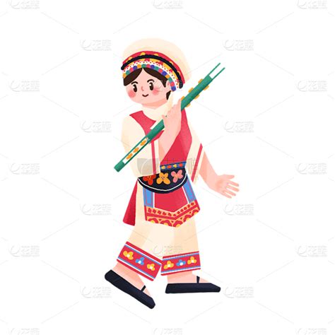 手绘 少数民族元素贴纸2