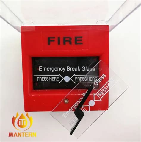 Plastic Push Button Manual Call Point For Fire Alarm System Security System Accessories Push
