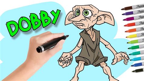 How To Draw Dobby Step By Step Easy Dibujos Cute Para Imprimir