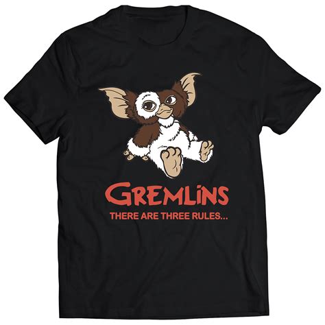 Polera Películas Gremlins Three Rules Estilo Exclusivo