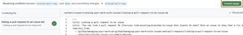 Git Merge Conflict 병합 충돌 해결 방법