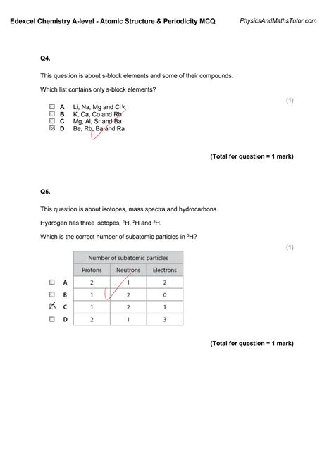 SOLUTION Atomic Structure Periodicity Mcq Studypool