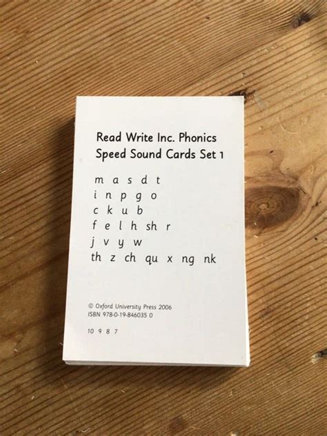 read write inc set 1 speed sound cards read write inc phonics