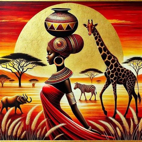 Pin By Anelli Anna On Arte Afro African Art Paintings Africa Art