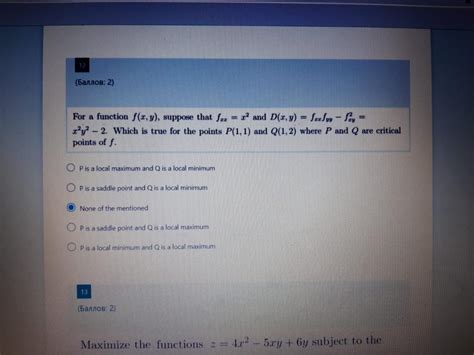 Solved For A Function F X Y Suppose That Fxx X2 And Chegg Com