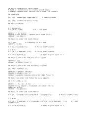 Matlab Script M Notch Filtering Of Tonal Noise Null Out Tonal Noise In A Noisy Speech