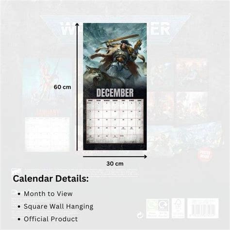 Warhammer 2026 Square Calendar