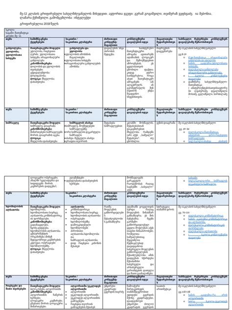 მე 12 კლასი კურიკულუმი Pdf