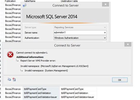 Sql Server Problem Connecting To Ssrs Reporting Services Database