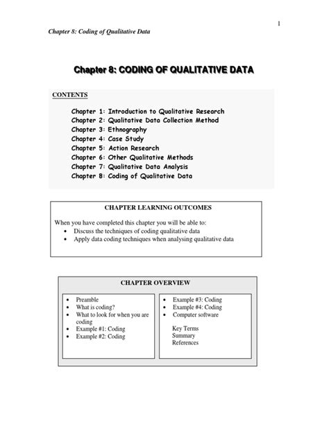 Analyzing The Process Of Coding Qualitative Data Pdf Qualitative Research Computer Programming