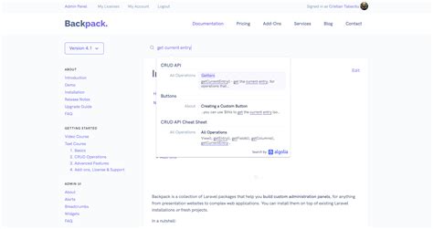 Allow Developers To Get The Current Crud Entry Based On Route Parameter Issue Laravel