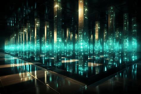 Premium Photo Binary Brilliance Technology Images