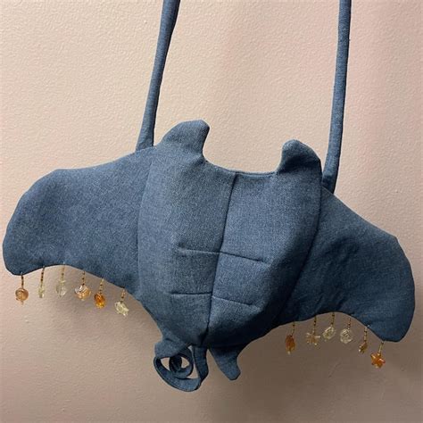 Manta Ray Bag Pdf Pattern By Janiesdaisies Upcycle Old Jeansdenim Etsy
