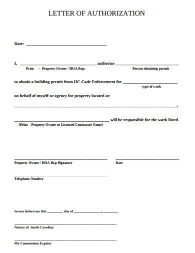 Free 19 Property Authorization Letter Templates In Pdf Doc