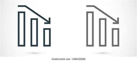 Relative Frequency Depicting Histogram Stock Vector Royalty Free