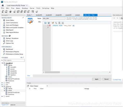 利用mysql workbench 工具创建和管理视图——mysql 5 7数据库 workbench创建视图 csdn博客