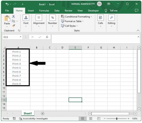 How To Auto Increment Cell Value In Excel After Each Printing