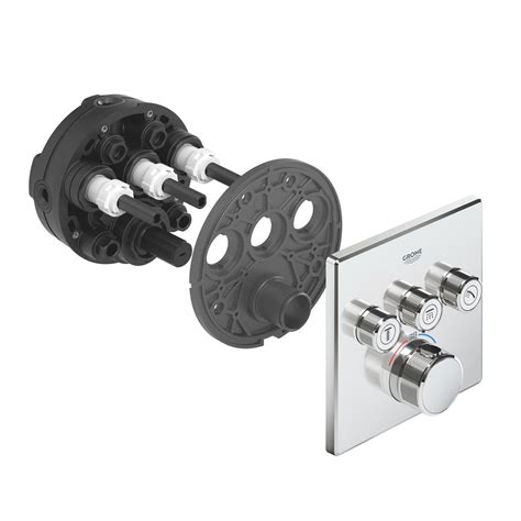 GROHTHERM SMARTCONTROL Thermostatic shower mixer with plate By Grohe