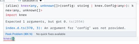 typescript doesn t compile with import knex from knex v 0 21 1