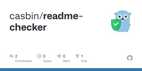 GitHub Casbin Readme Checker