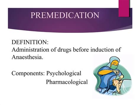 Premedication Ppt