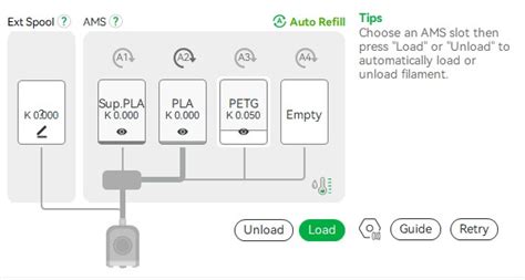 k value calibration not selected reset to zero at startup bambu