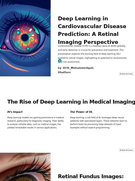 Deep Learning In Cardiovascular Disease Prediction A Retinal Imaging Perspective Pdf