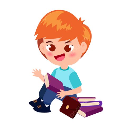 طالب لطيف المتجه جذاب طالب علم كرتون Png والمتجهات للتحميل مجانا