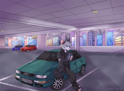 Waiting In The Garage Art By Me Commission Info In The Comments R Furry
