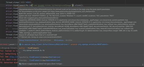 Findelement Shows An Error How Can I Fix It Issuesbugs Appium Discuss