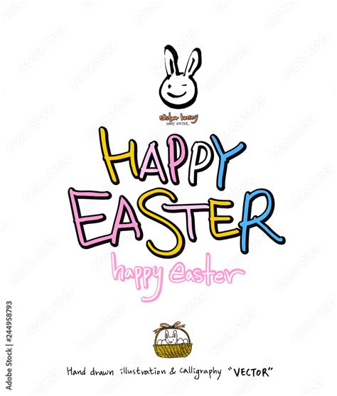 Стоковий вектор 부활절 손으로 그린 부활절 일러스트 Adobe Stock