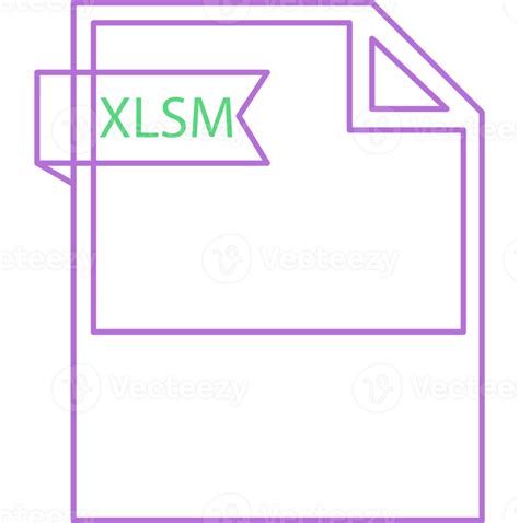 xlsm file format icon minimal illustration 57325849 png