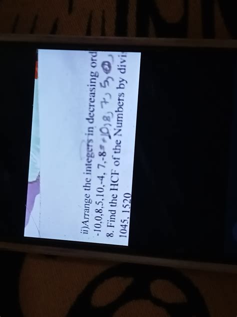 Ii Arrange The Integers In Decreasing Ord 1008510 47 8