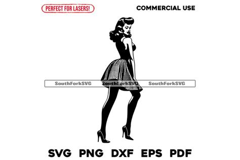 Classic Pinup Girl Design Files Svg Png Dxf Eps 3658715