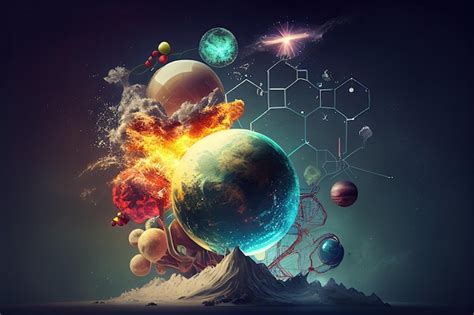 Premium Photo Science Background Illustration Scientific Design