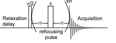 38 The Cpmg Pulse Sequence For Measuring T2 The Number Of Times The Download Scientific