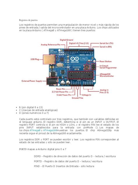 Registros De Puertos Poco Arduino