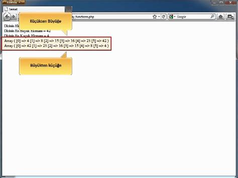 Php Mysql 04 Veri Tipleri 07 Dizi Fonksiyonları Youtube