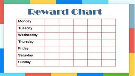 Reward Chart Template Word Mightyprintingdeals