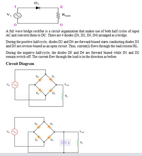 Solved Introduction A Rectifier Is An Electrical Device That