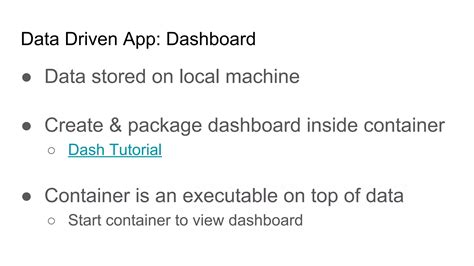Data Science Workflows Using Docker Containers Ppt