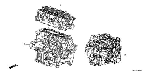10002 Rp3 A00 Genuine Honda Cylinder Block General Assembly