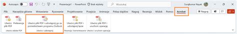 Tworzenie Plików Pdf Za Pomocą Modułu Pdfmaker W Programie Adobe Acrobat Windows