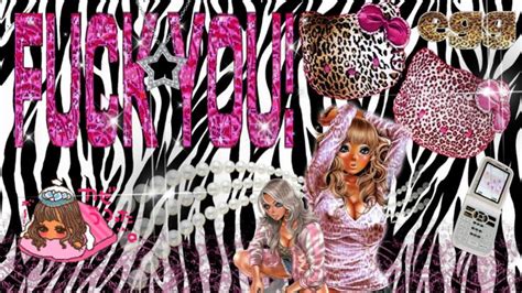 Y2k Desktop Wallpaper Feminine Wallpaper Trashy Y2k Mcbling Gyaru