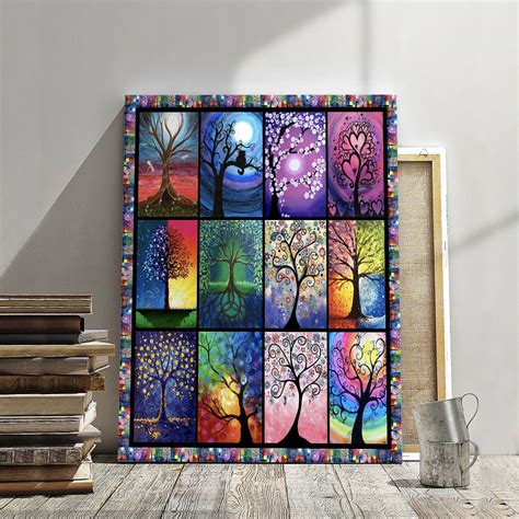 Tree Of Life Canvas Family Loves US Military Veterans Shirts Gifts Ideas